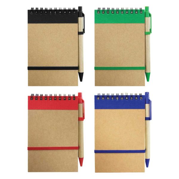 50 Recycled Notepads with Pen